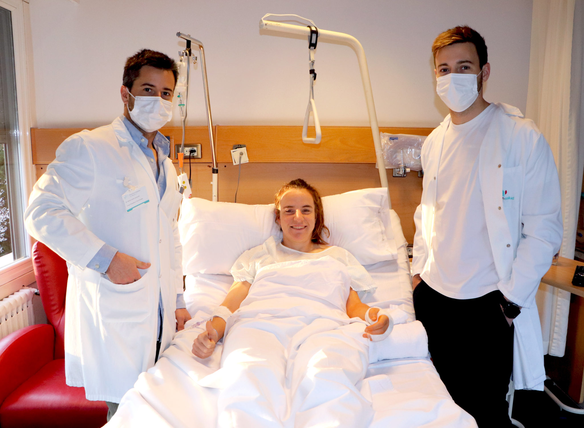 Ane Etxezarreta, jugadora de la Real Sociedad, intervenida en Policlínica Gipuzkoa